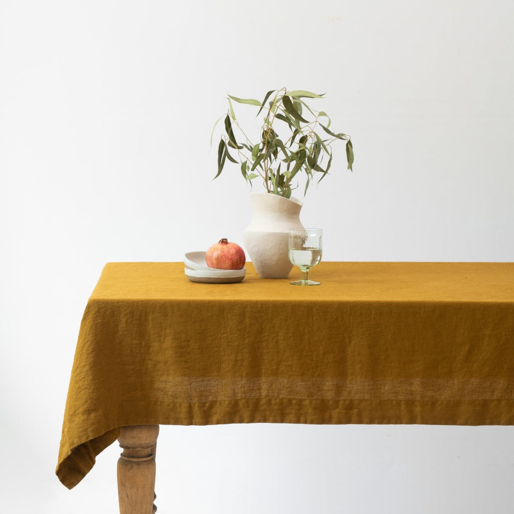 LIMITED EDITION Bronze Linen Tablecloth – Linen Tales USA