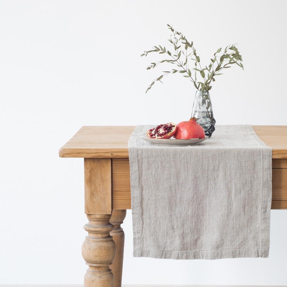 Natural Linen Table Runner – Linen Tales USA